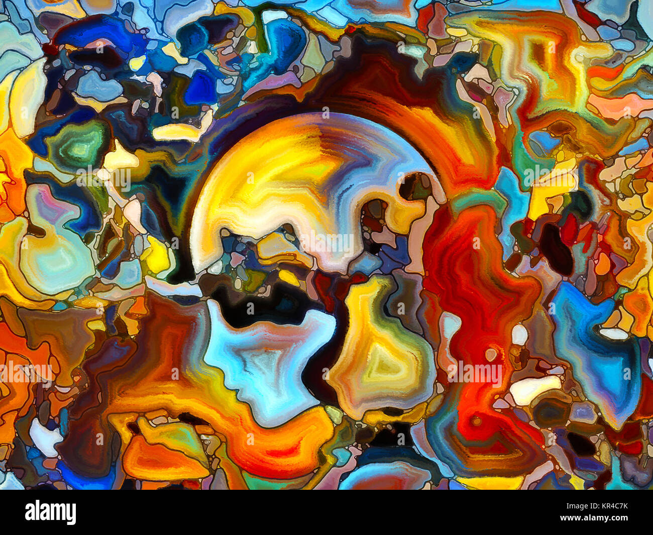 Visualization of Inner Paint Stock Photo - Alamy