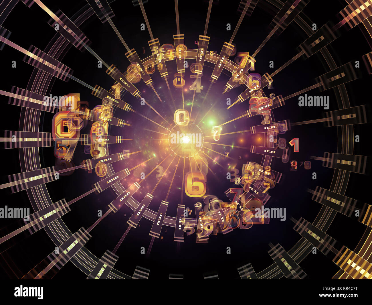 Lights of Data Cloud Stock Photo - Alamy