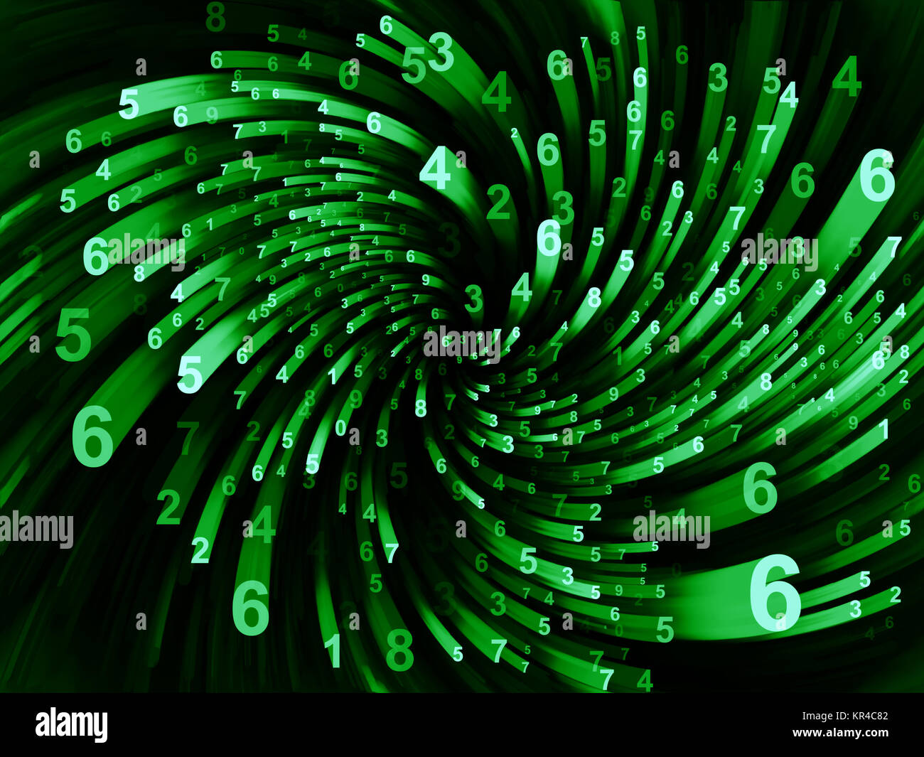 Energy of Moving Digits Stock Photo - Alamy
