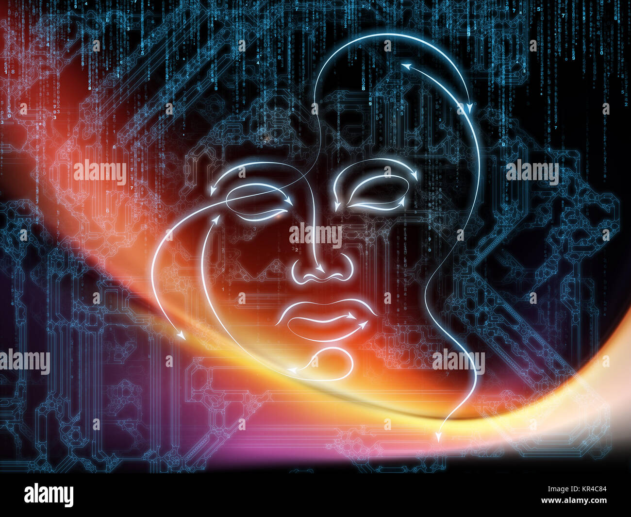 Virtual Female Curves Stock Photo - Alamy