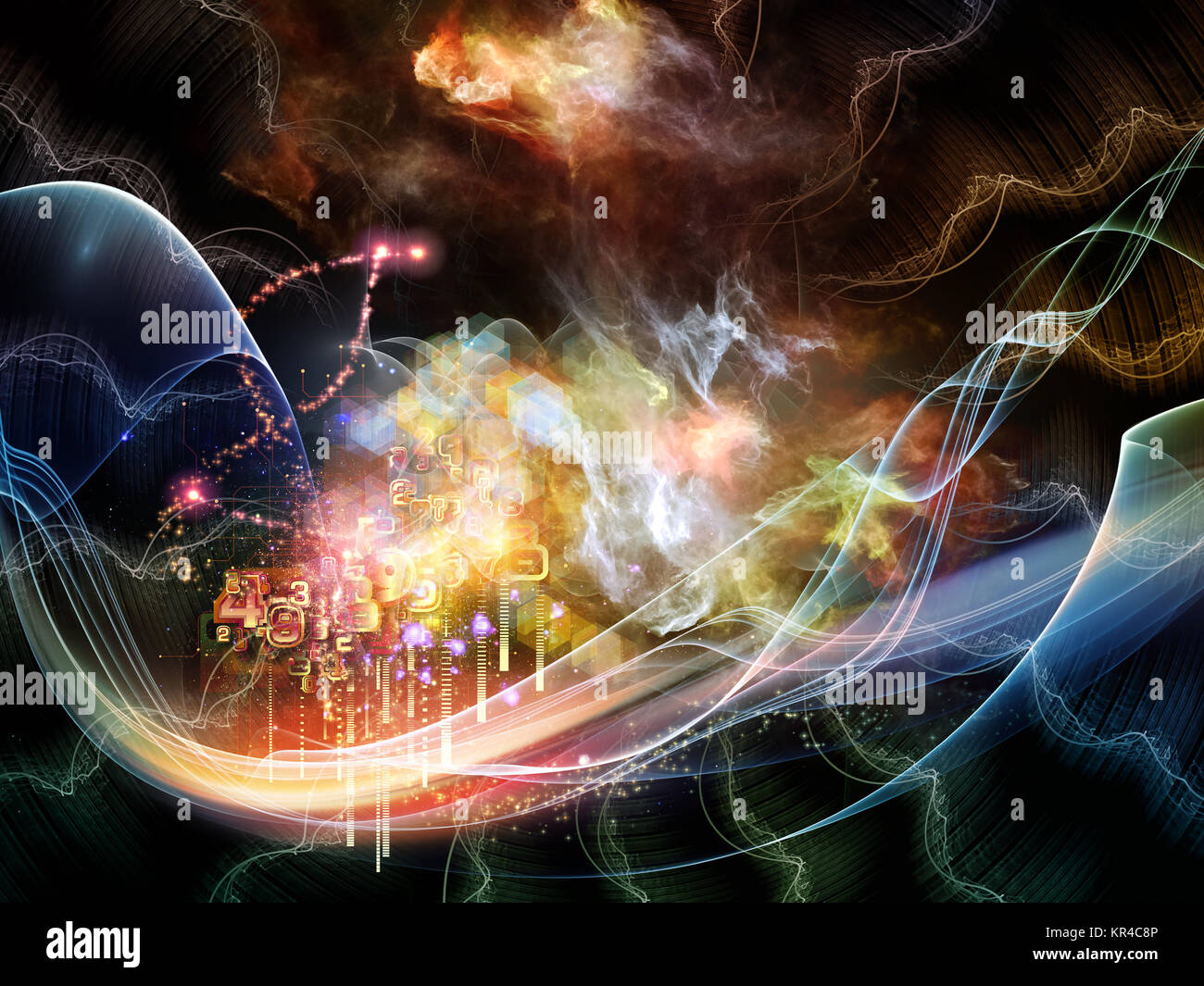 Abstract Visualization Energy Stock Photo - Alamy
