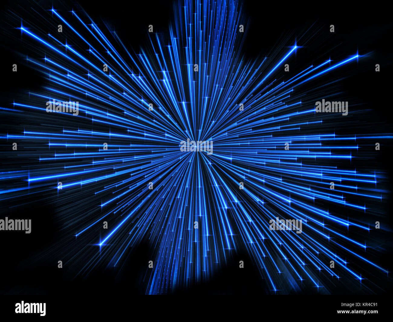 Virtual Moving Particles Stock Photo - Alamy