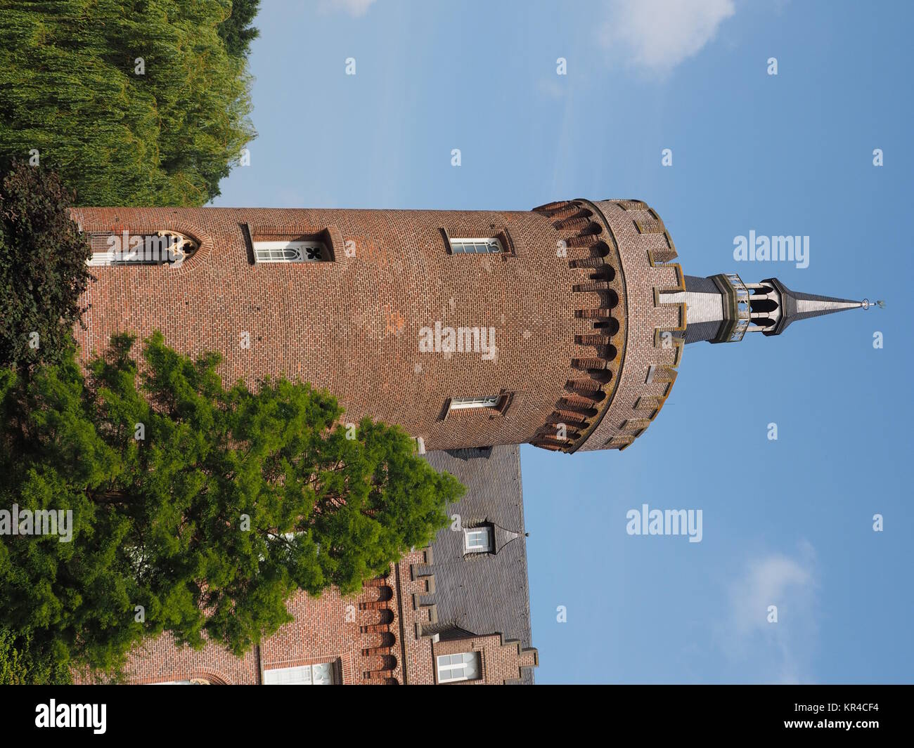 moyland moated castle Stock Photo - Alamy