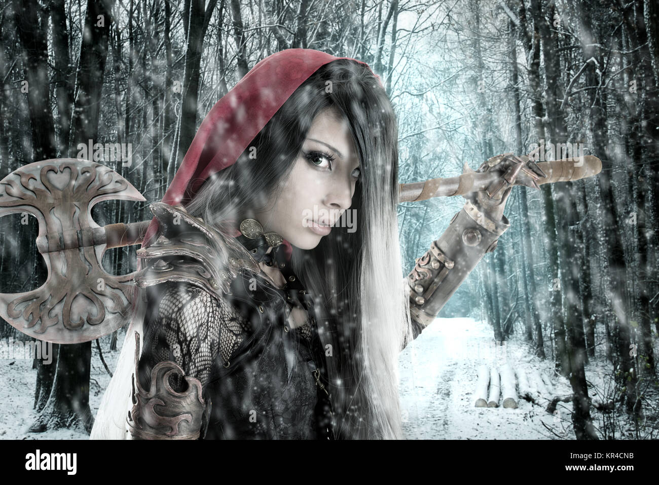 Dark Red Riding Hood Art