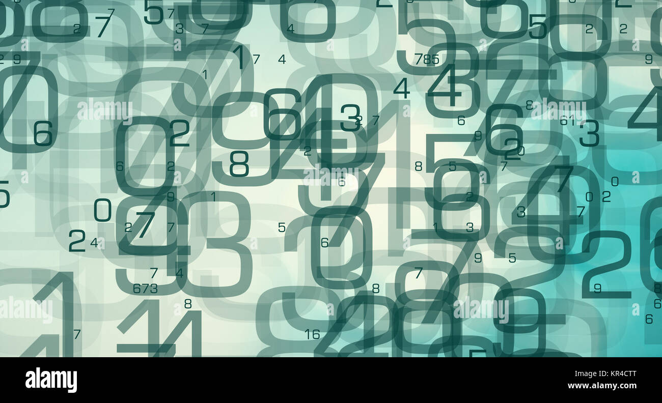 Numeral computer report of data analytics Stock Photo - Alamy