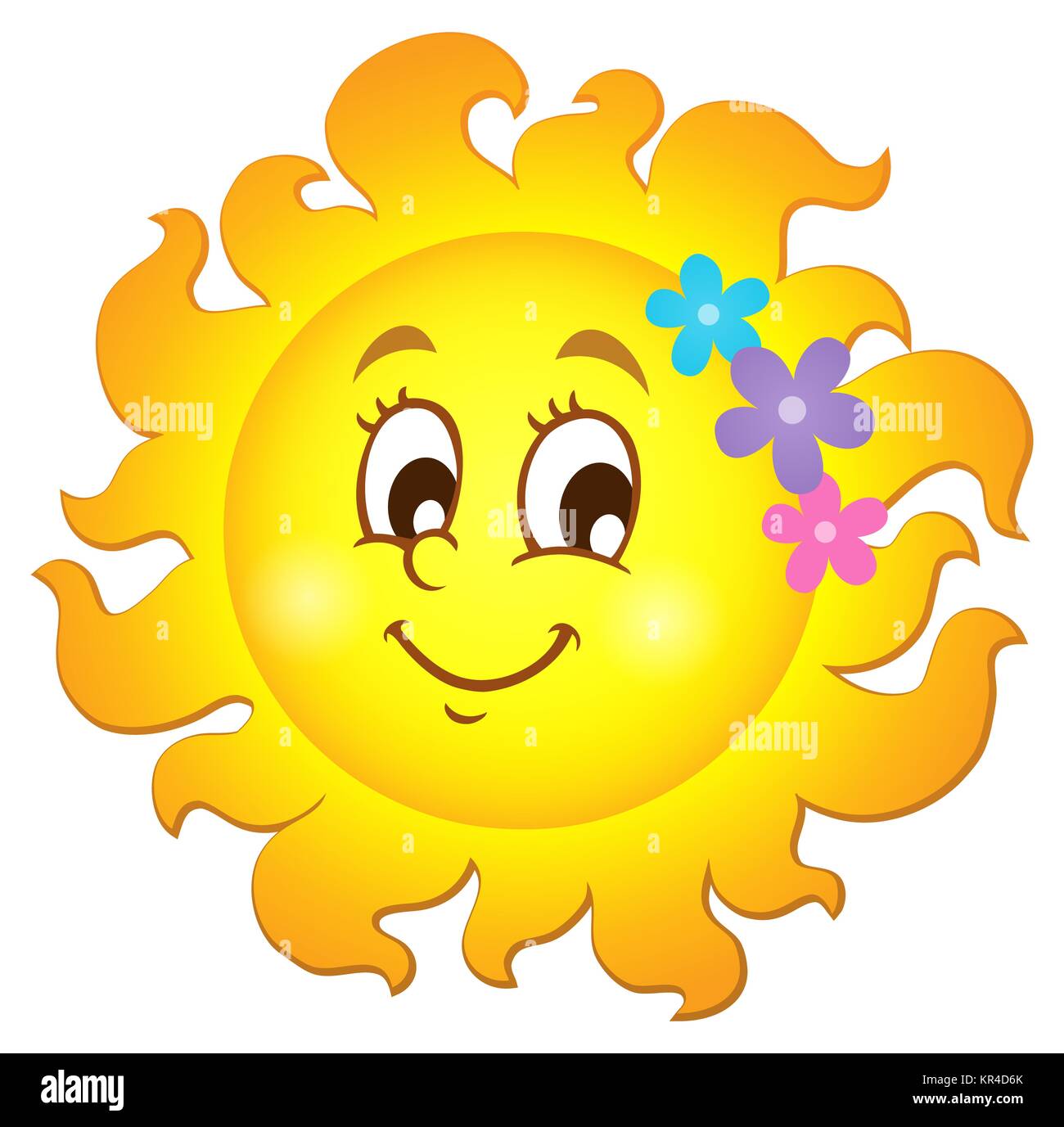 Happy spring sun theme image 1 Stock Photo - Alamy