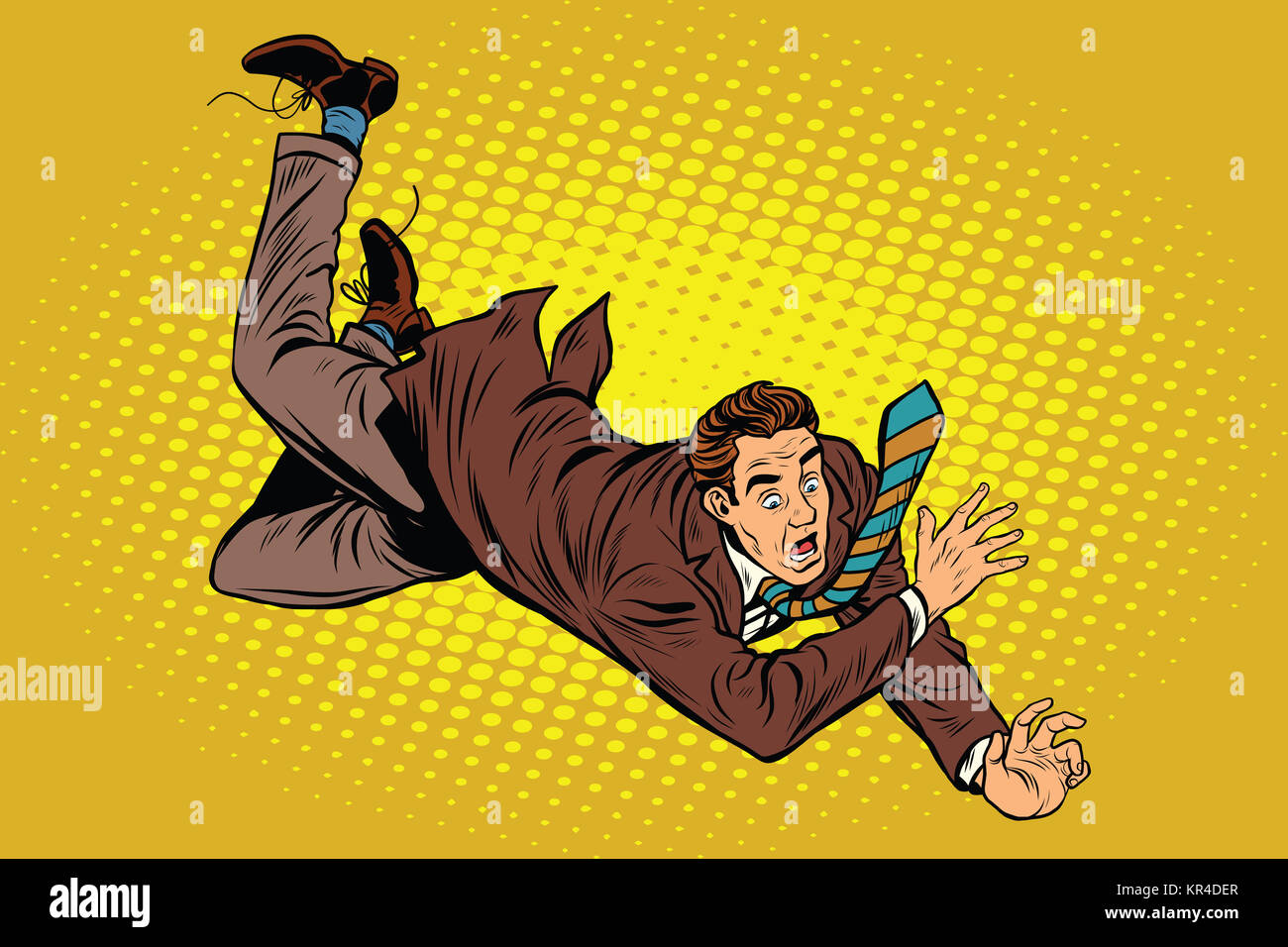 Man falls down from a height Stock Photo - Alamy