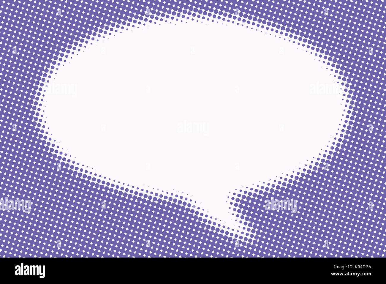 Comic bubble cloud is blurred Stock Photo - Alamy