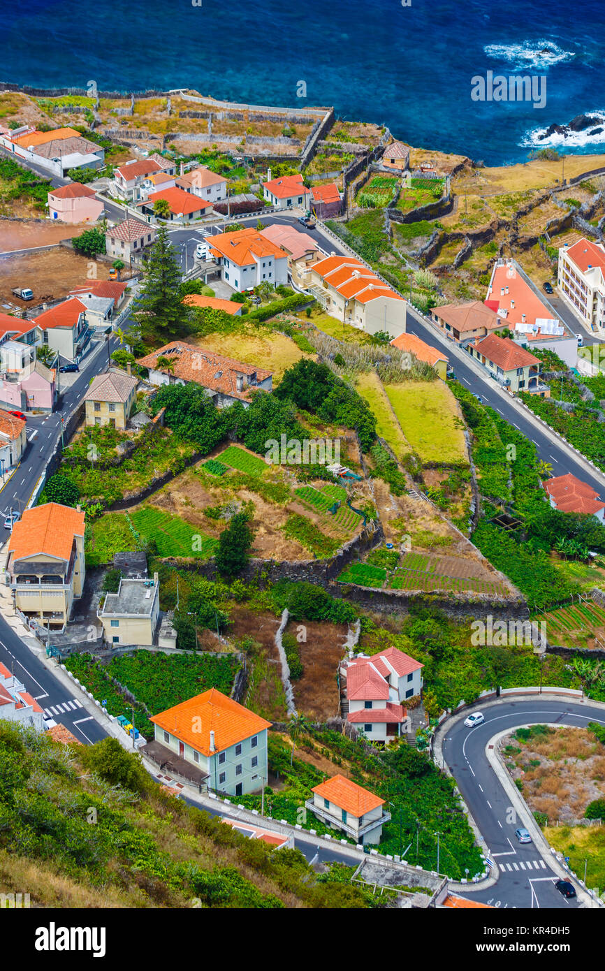 Village aerial view Stock Photo - Alamy