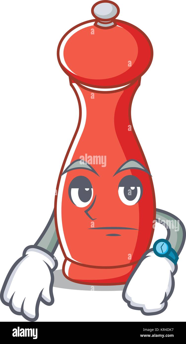 Waiting pepper mill character cartoon Stock Vector Image & Art - Alamy