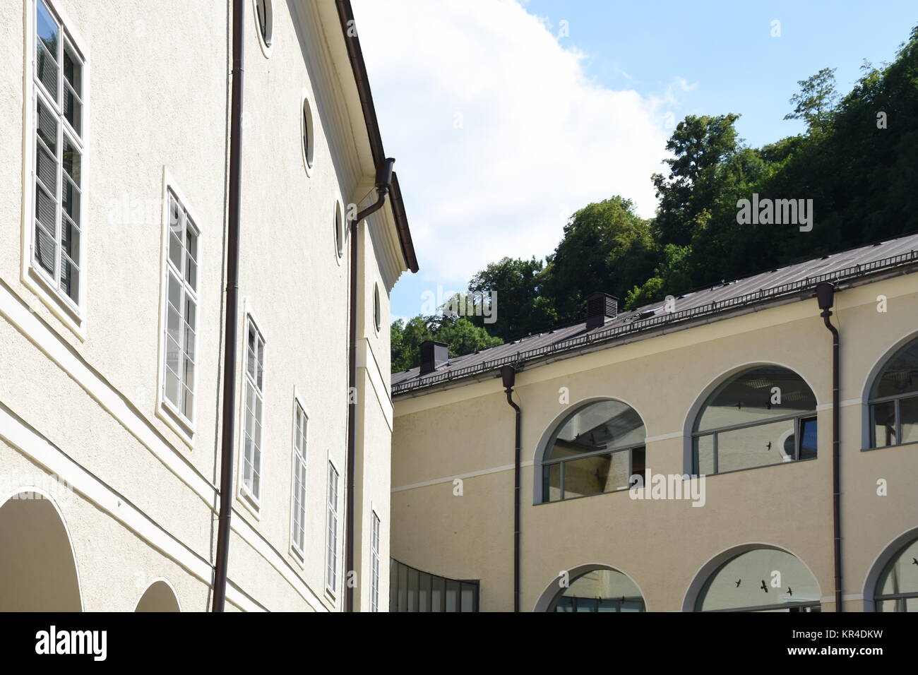 salzburg,university square,city center,historic,windows,houses,old town ...