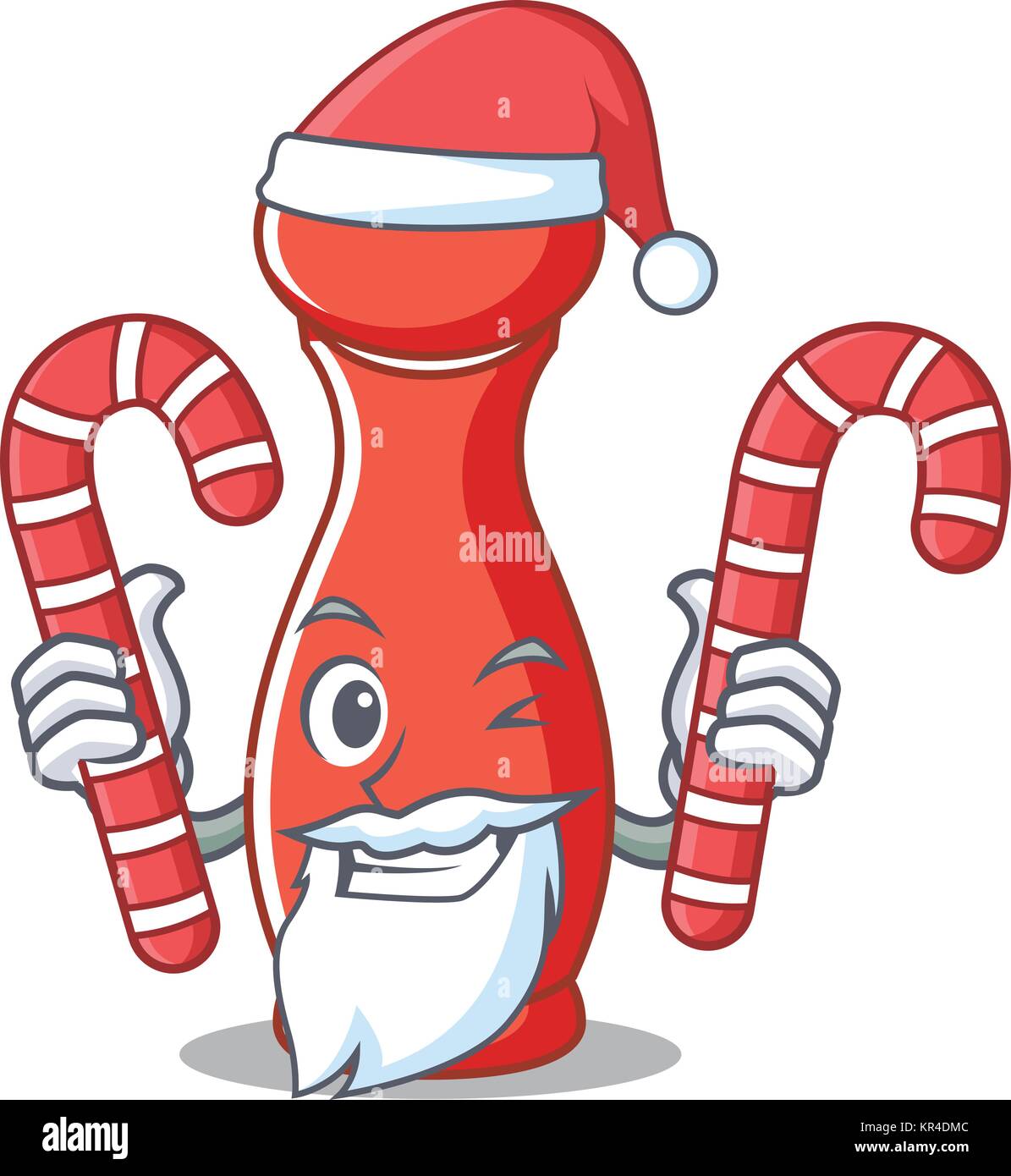Santa with candy pepper mill character cartoon Stock Vector Image & Art ...