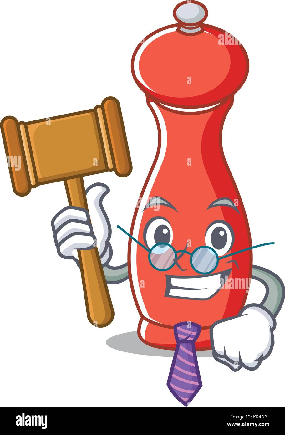 Judge pepper mill character cartoon Stock Vector Image & Art - Alamy