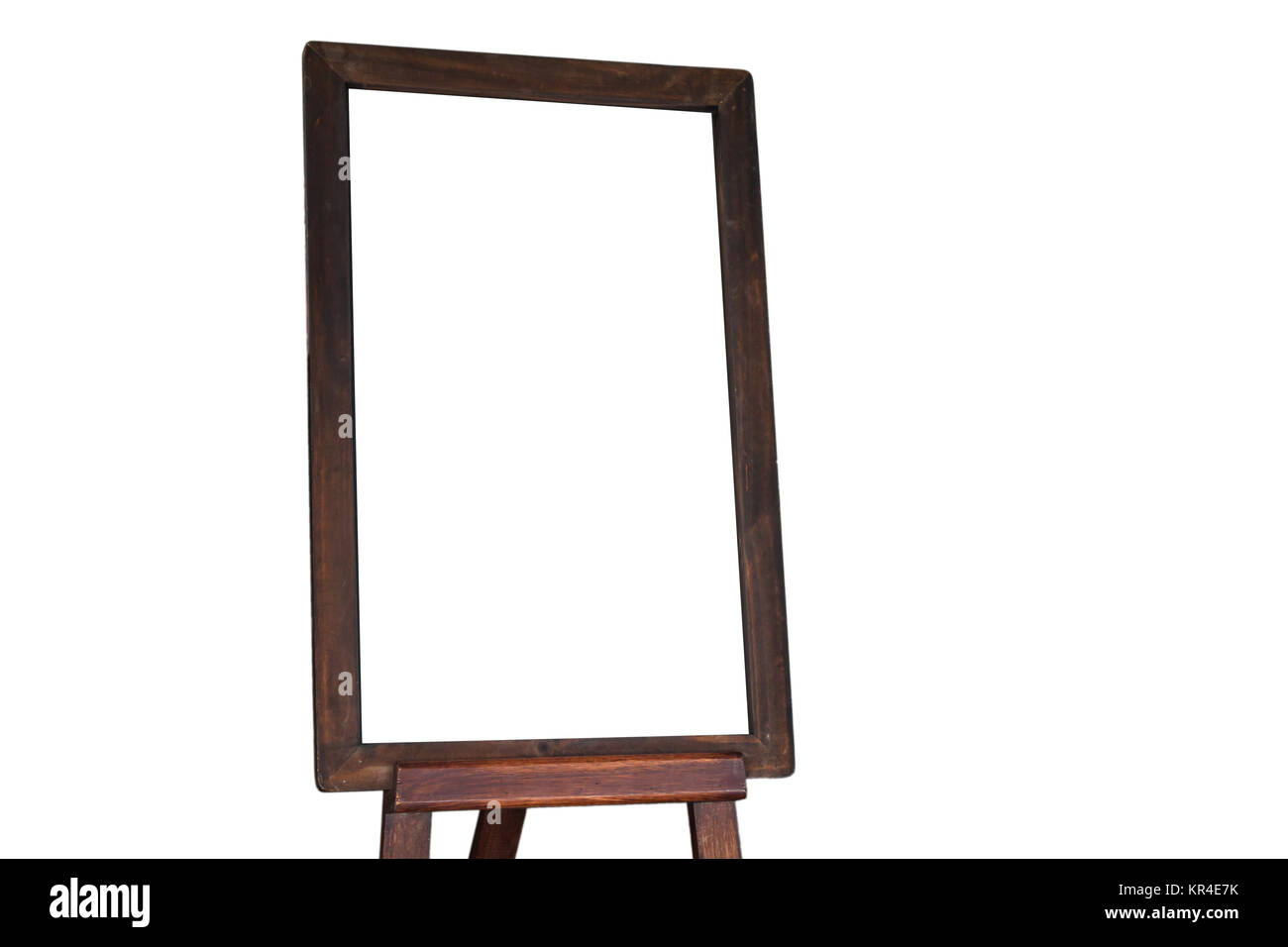 Empty menu board on white background Stock Photo - Alamy