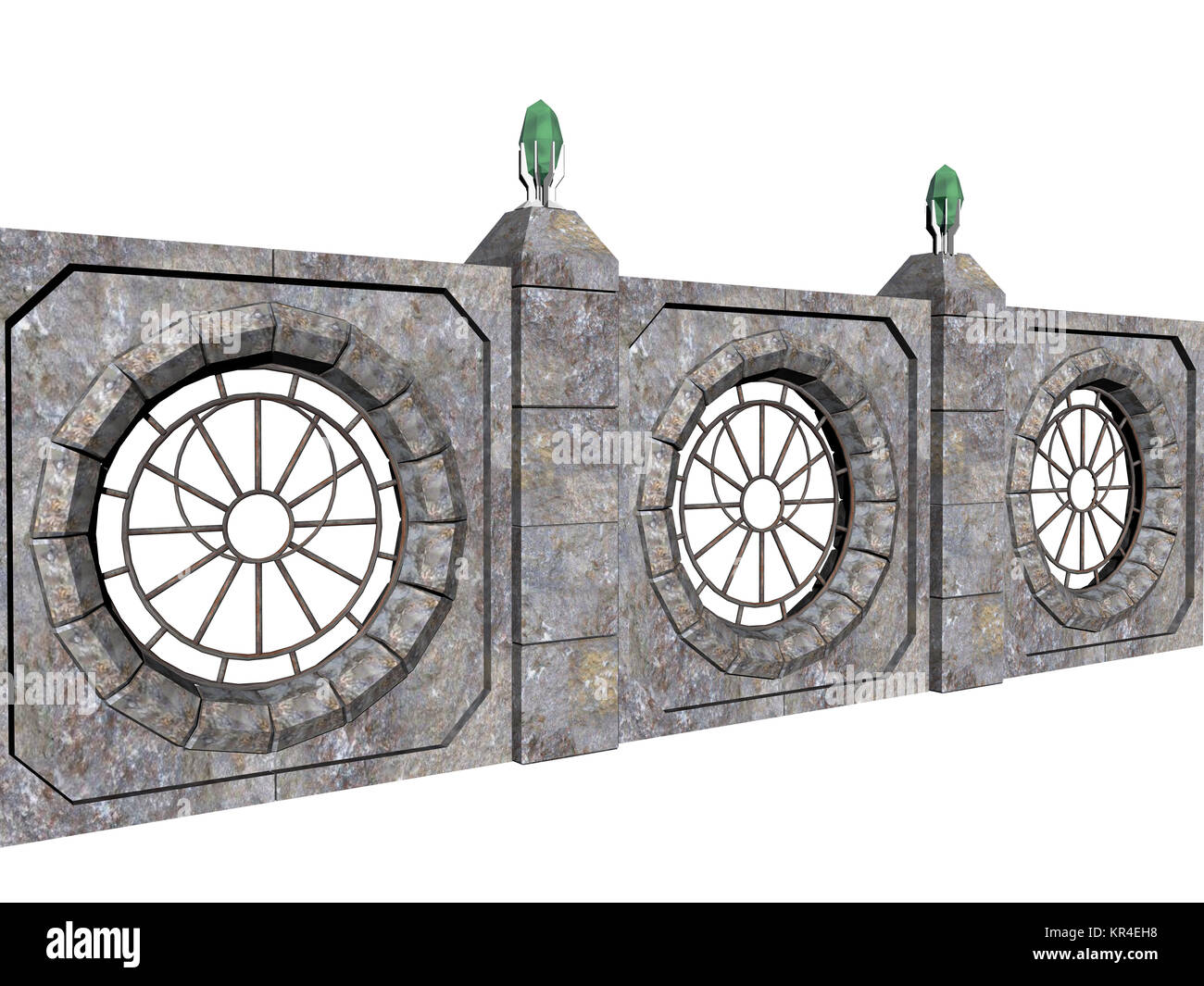 Old wall with viewing windows exposed Stock Photo - Alamy