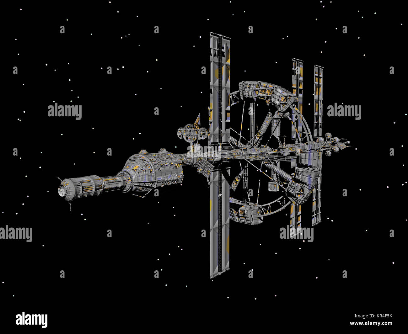 Space base in space Stock Photo - Alamy