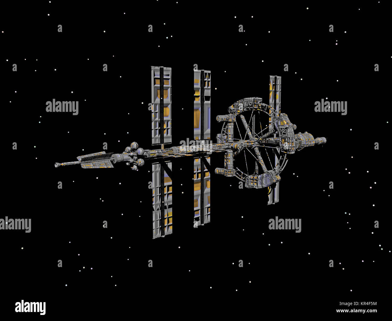 Space base in space Stock Photo - Alamy