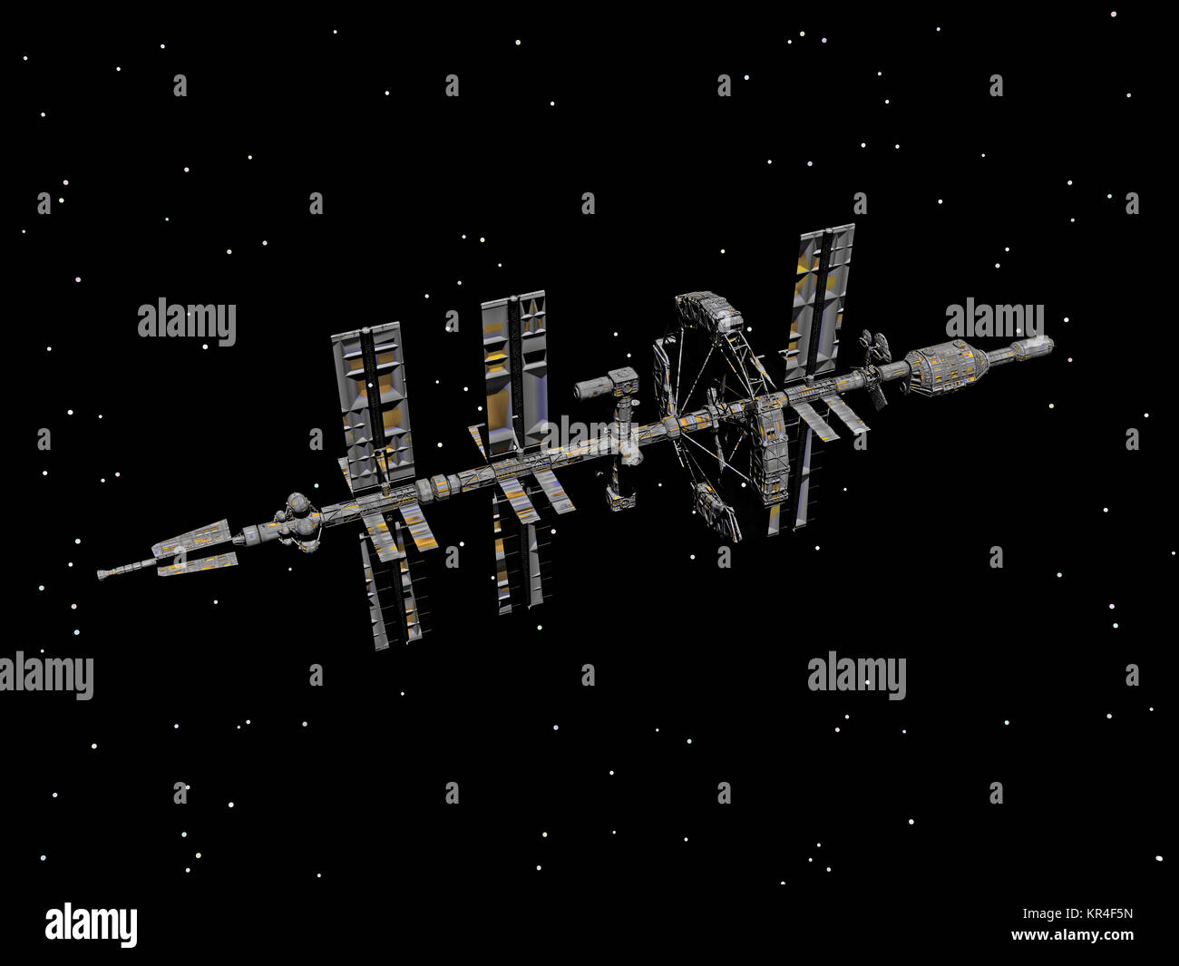 Space base in space Stock Photo - Alamy