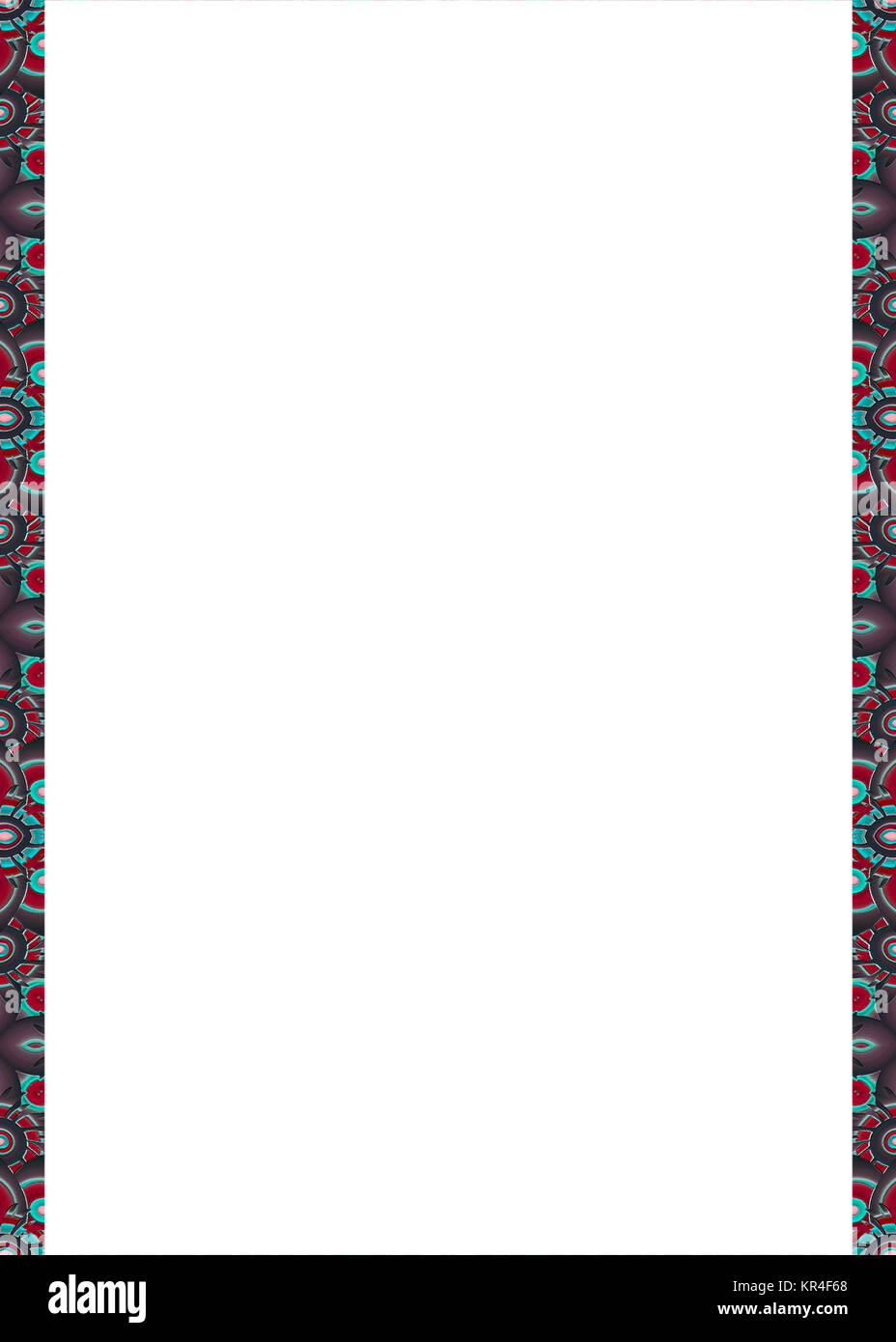 White Background with Decorated Borders Stock Photo - Alamy