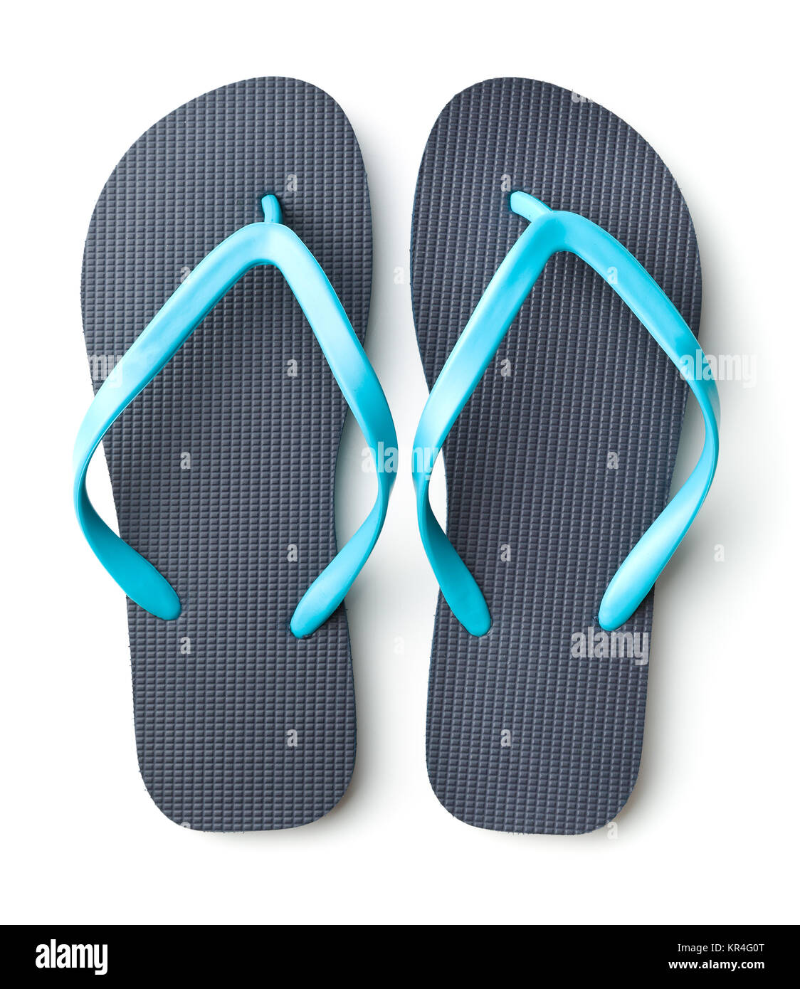 Blue flip flops Stock Photo - Alamy