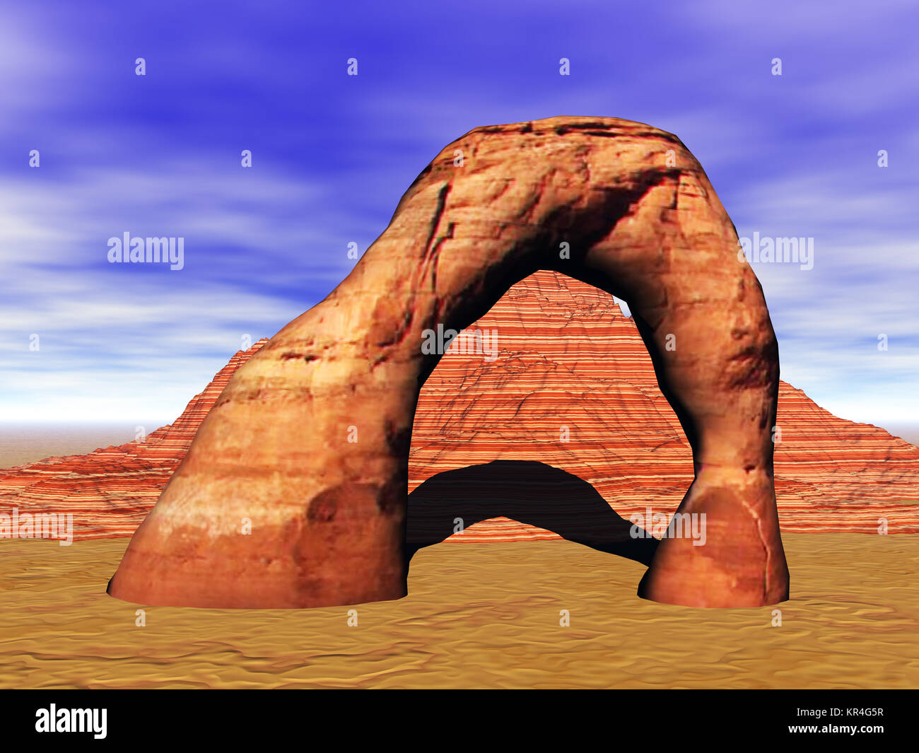 Rock Gate in the Desert Stock Photo - Alamy