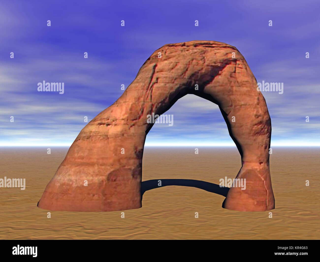Rock Gate in the Desert Stock Photo - Alamy