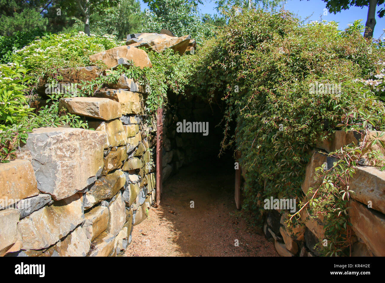 Overgrown Secret Passageway Stock Photo - Alamy