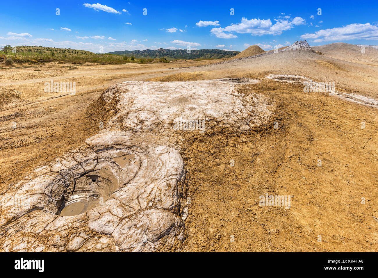 Active mud volcanoes Stock Photo - Alamy