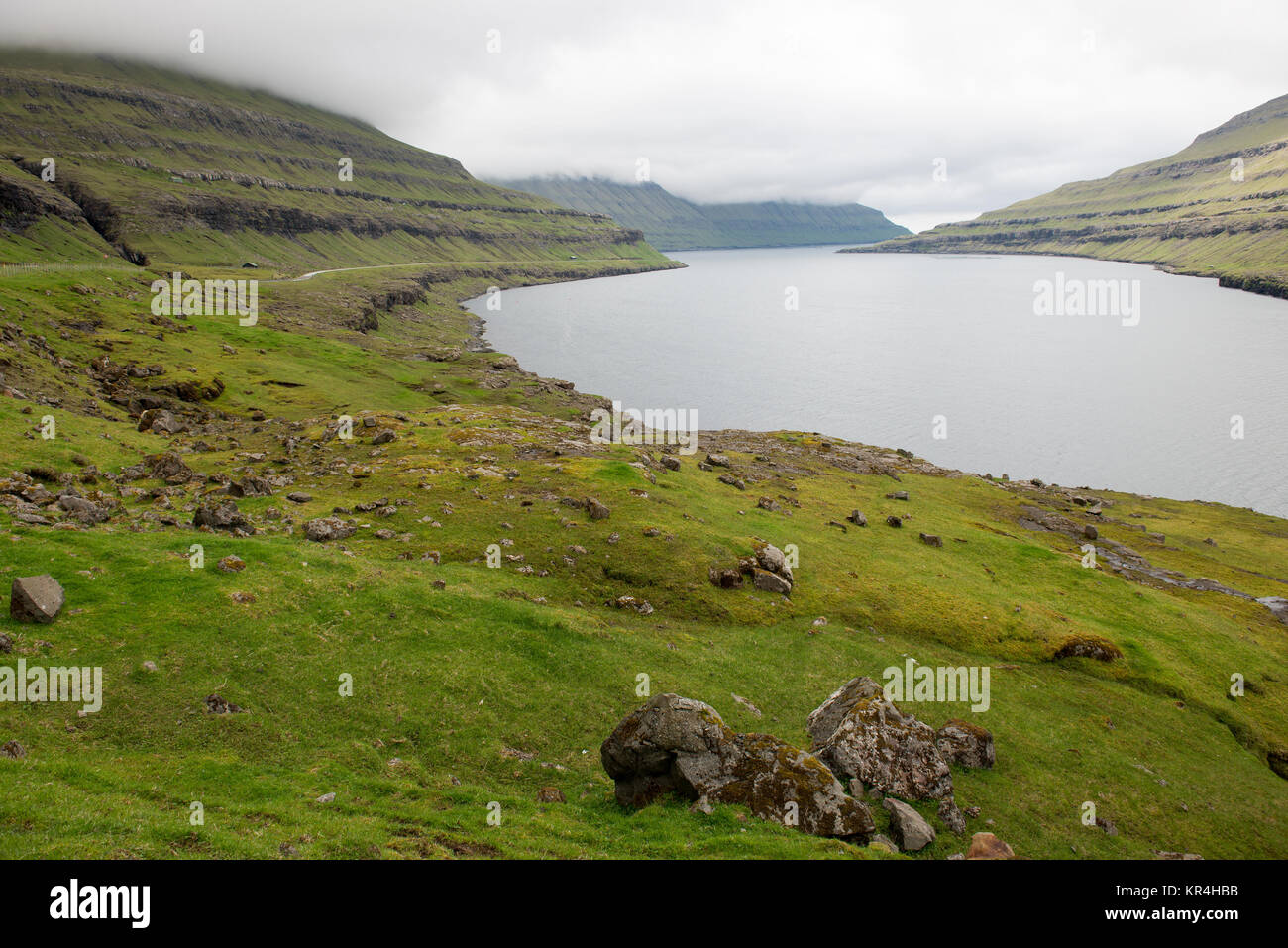 Landscape on the Faroe Islands Stock Photo - Alamy