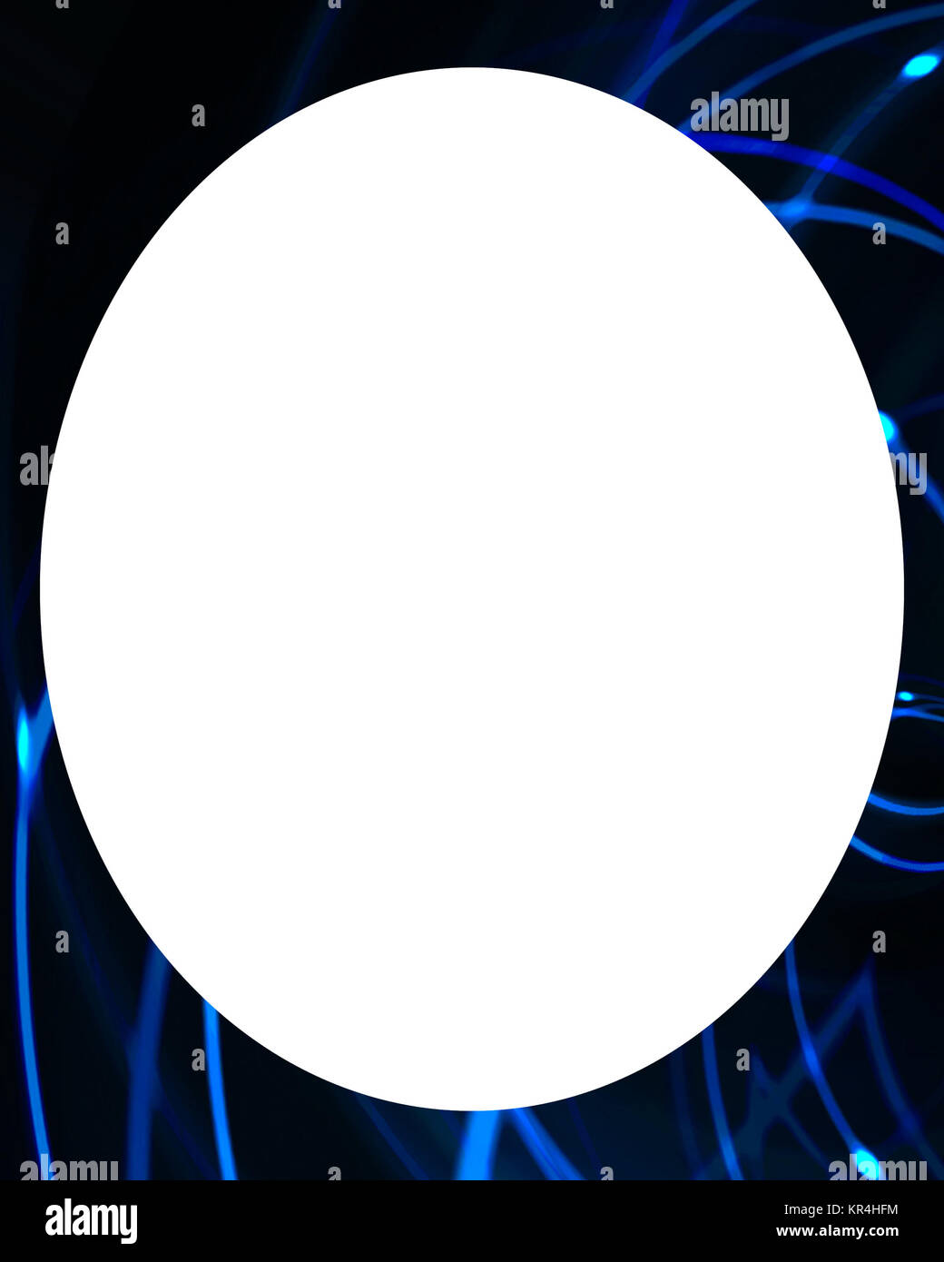 Circle White Background with Decorated Round Borders Stock Photo - Alamy