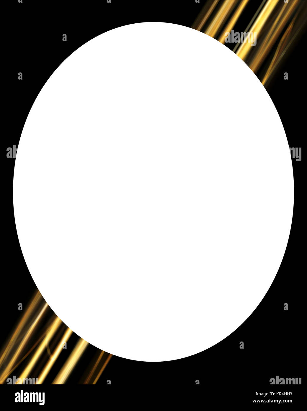 Circle White Background with Decorated Round Borders Stock Photo - Alamy