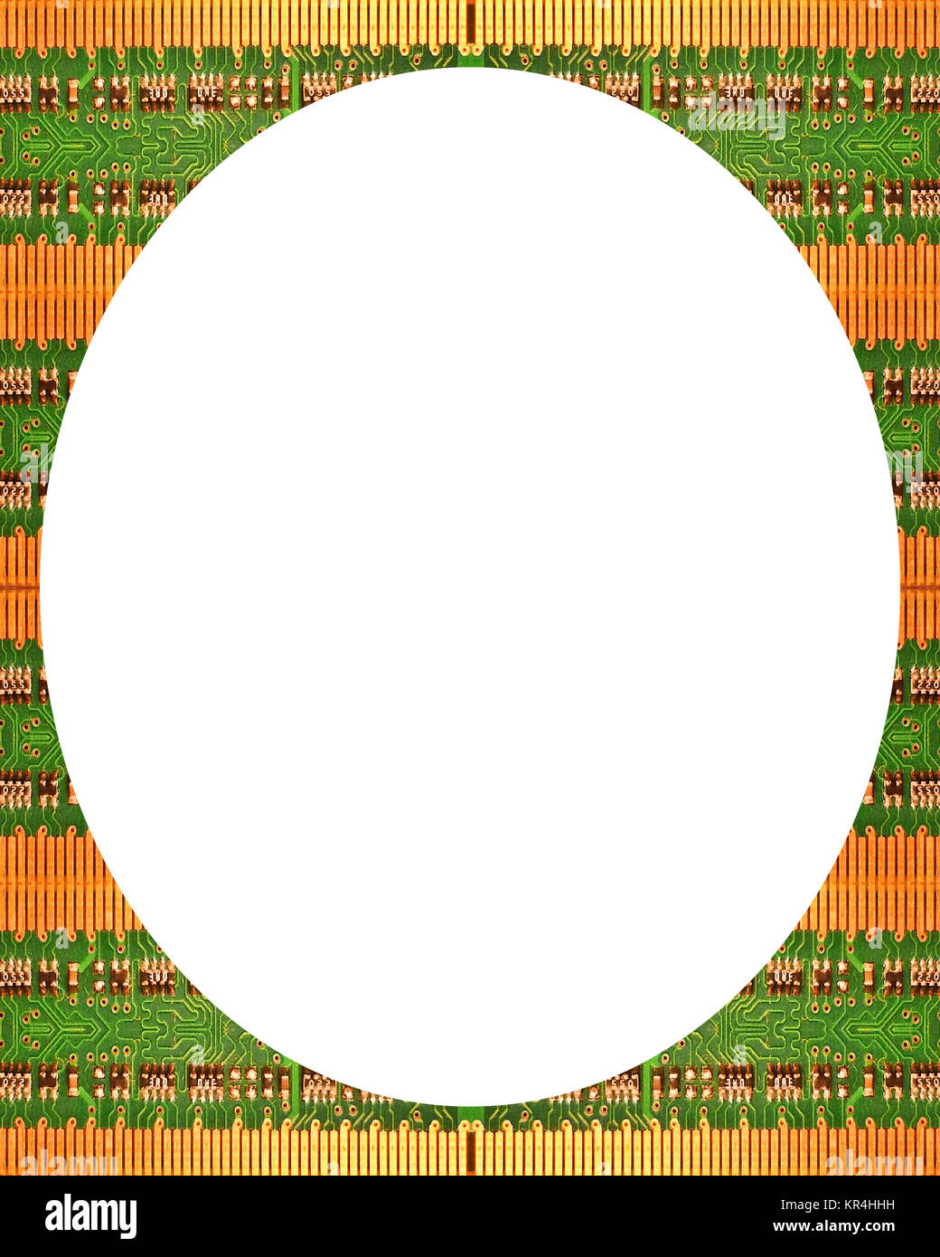 Circle White Background with Decorated Round Borders Stock Photo - Alamy