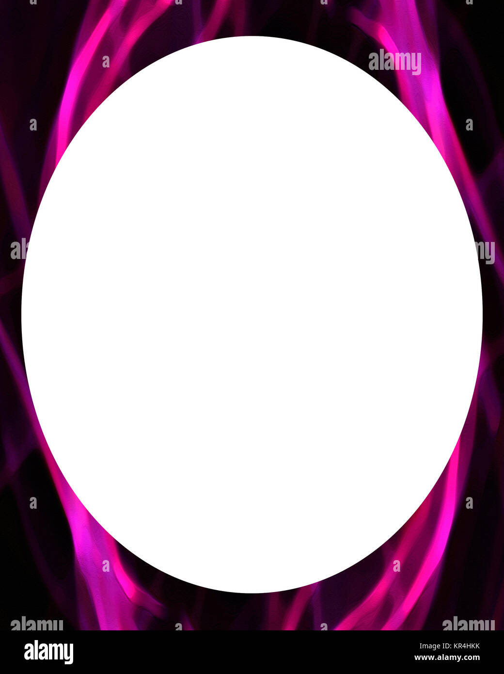 Circle White Background with Decorated Round Borders Stock Photo - Alamy