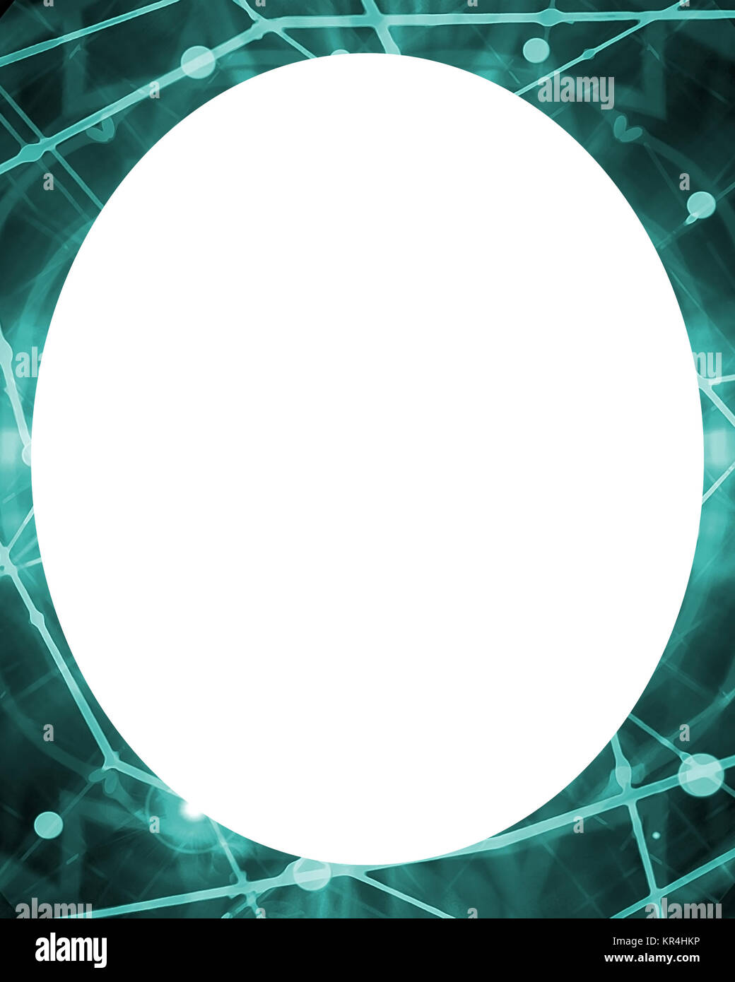 Circle White Background with Decorated Round Borders Stock Photo - Alamy