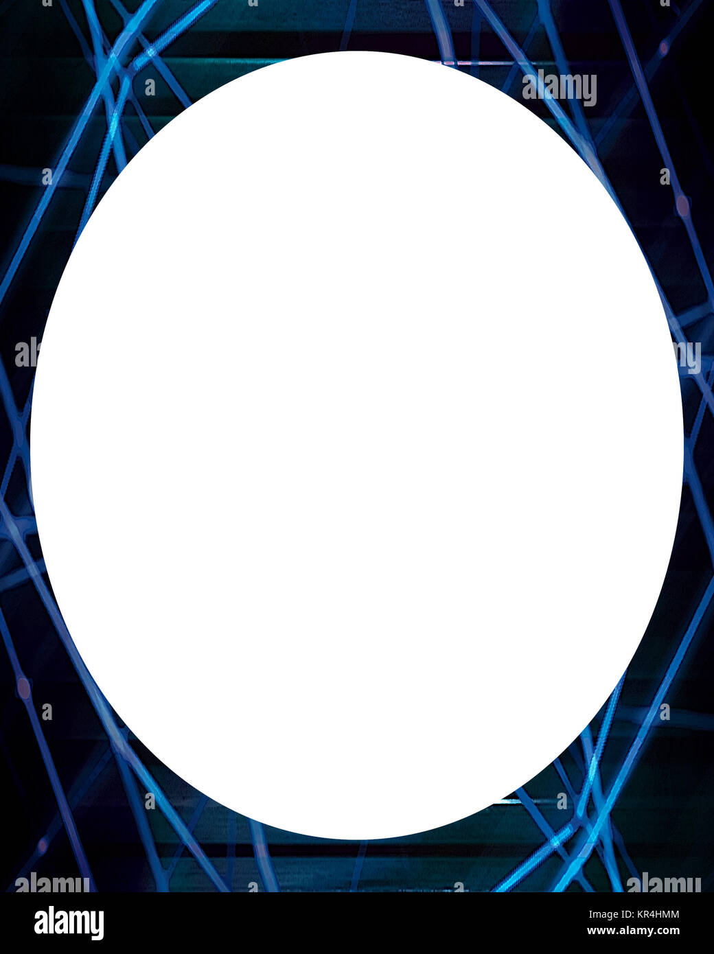 Circle White Background with Decorated Round Borders Stock Photo - Alamy