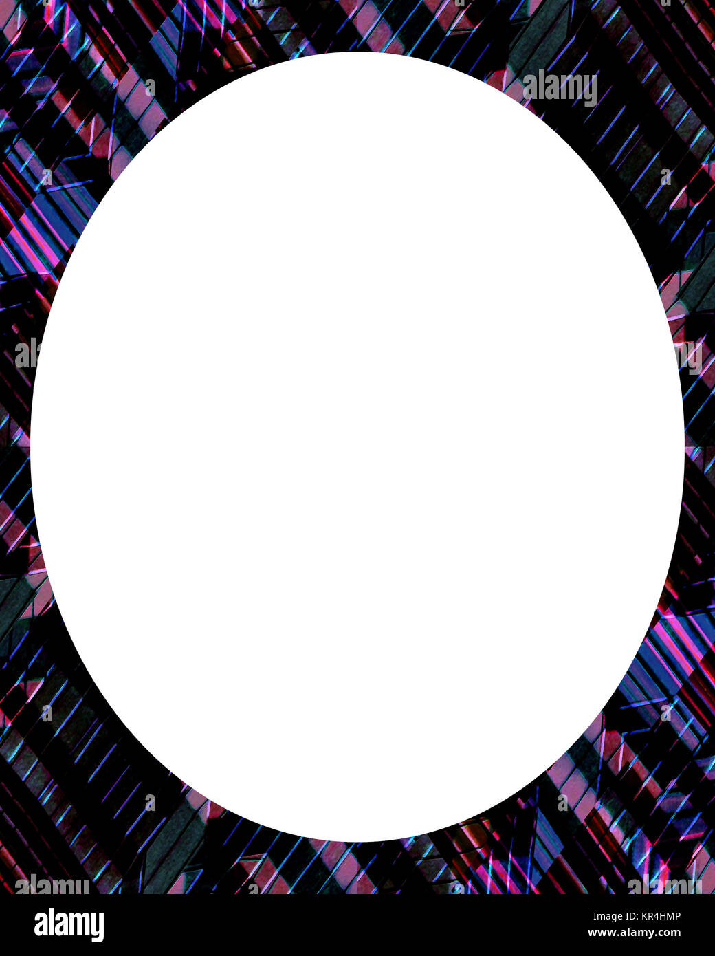 Circle White Background with Decorated Round Borders Stock Photo - Alamy