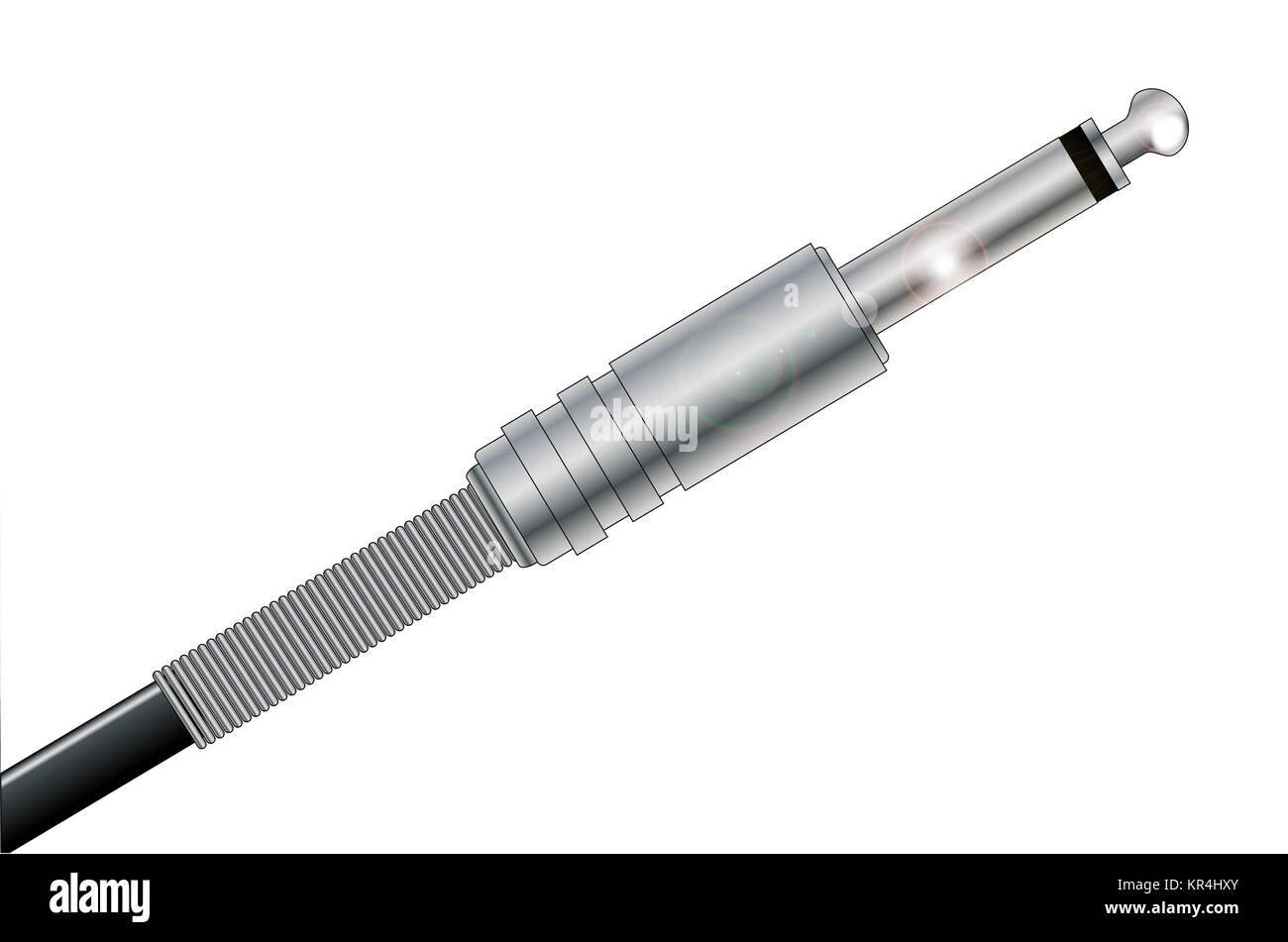 Isolated Guitar Jack Plug Stock Photo - Alamy