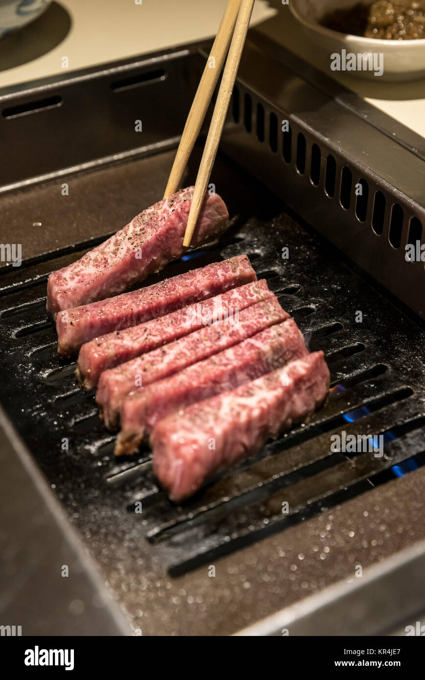 wagyu A5 Beef yakiniku Stock Photo - Alamy