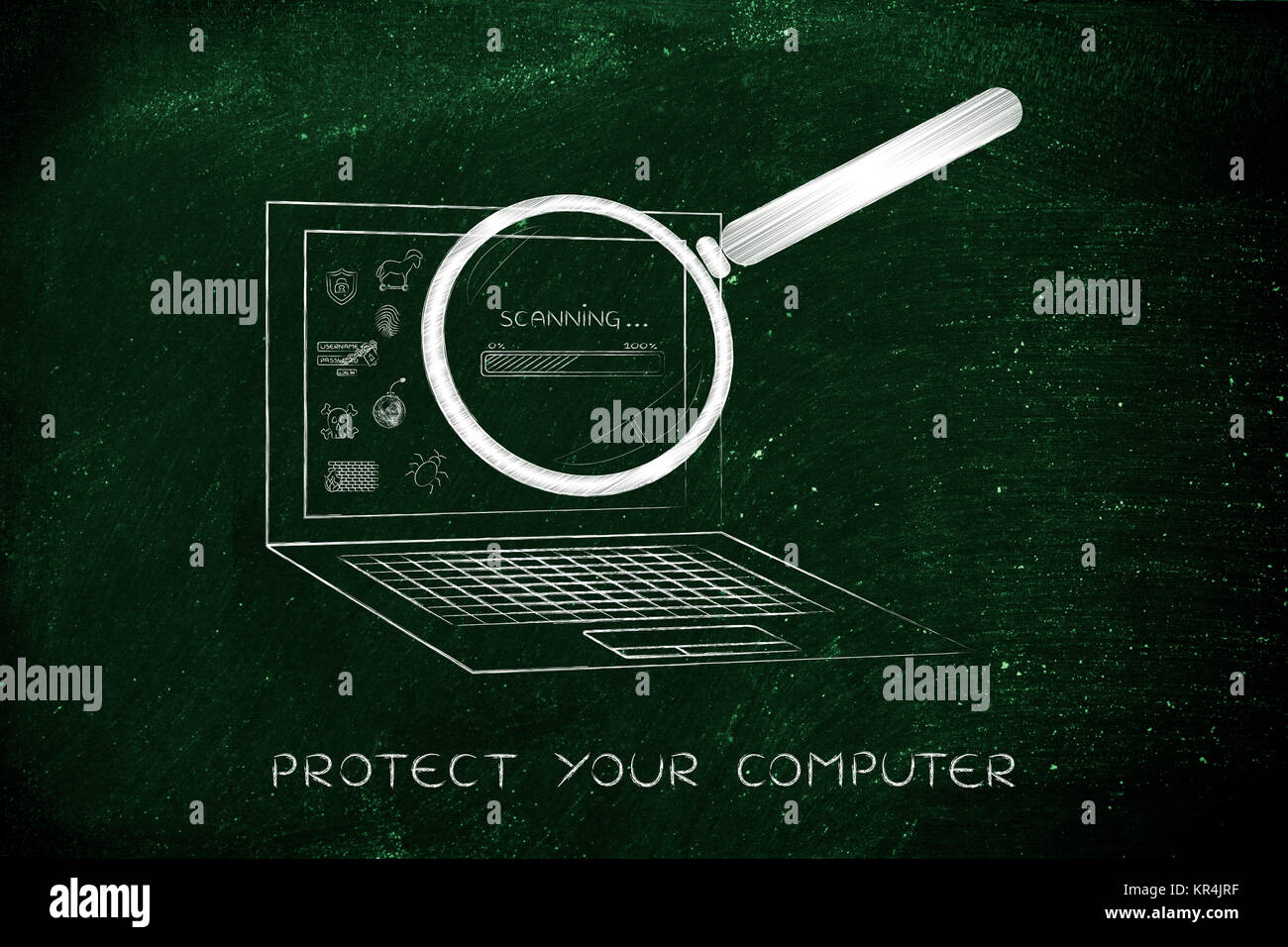 Antivirus scan hi-res stock photography and images - Alamy