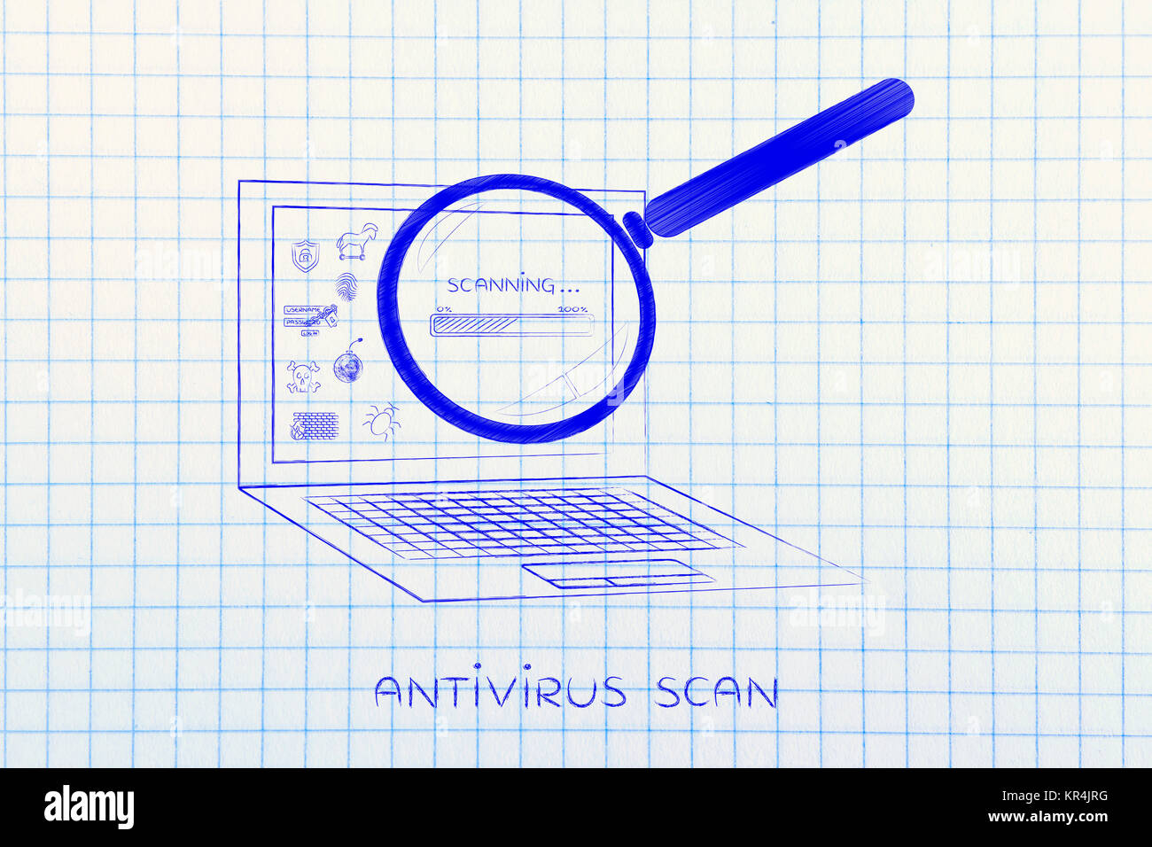 Antivirus scan hi-res stock photography and images - Alamy
