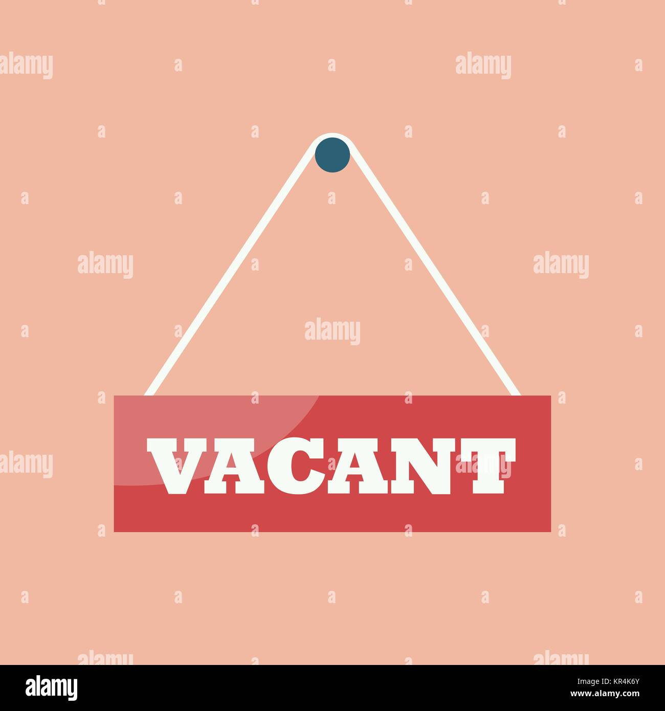 Vacant sign hanging plates. Business hiring and recruiting concept ...