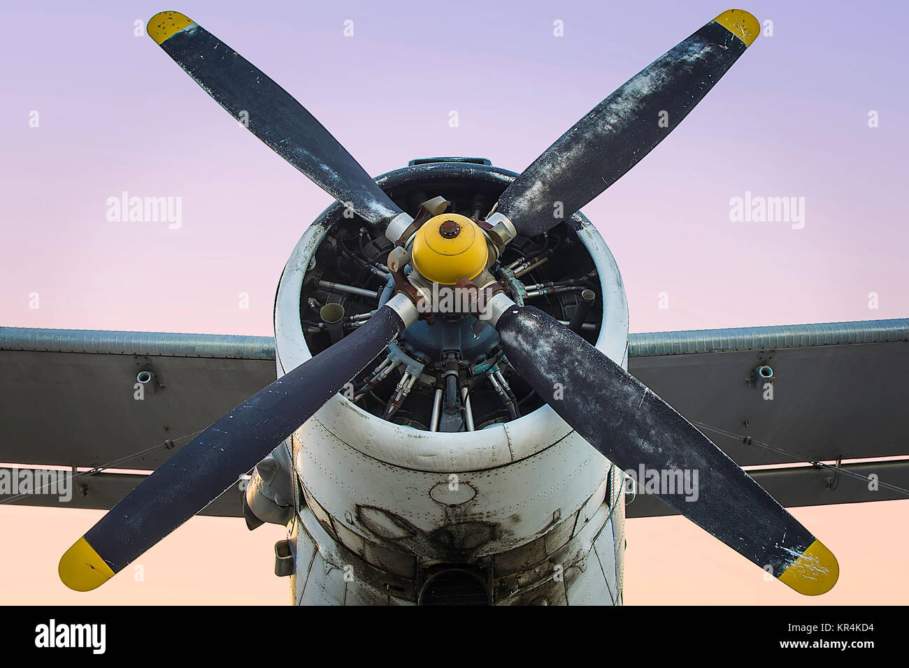 Old Single Engine Propeller Airplane Stock Photo - Alamy