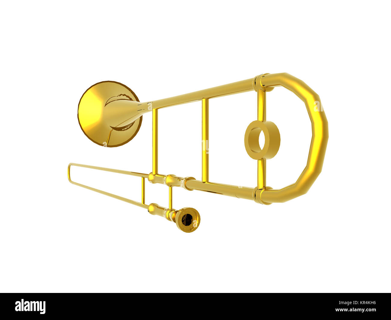 Music trombone instrument Cut Out Stock Images & Pictures - Alamy