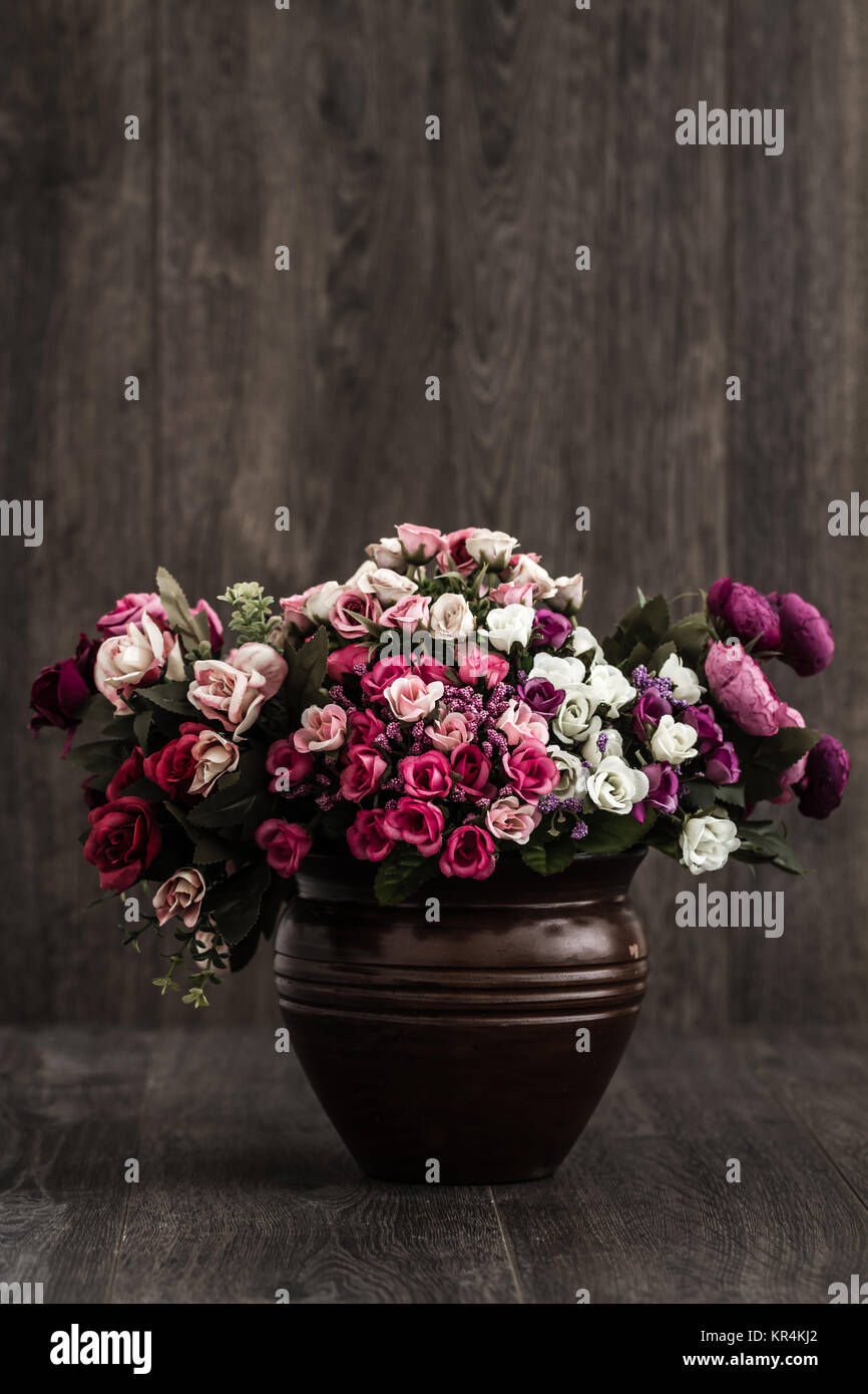 Artificial Colorful Flowers Stock Photo - Alamy