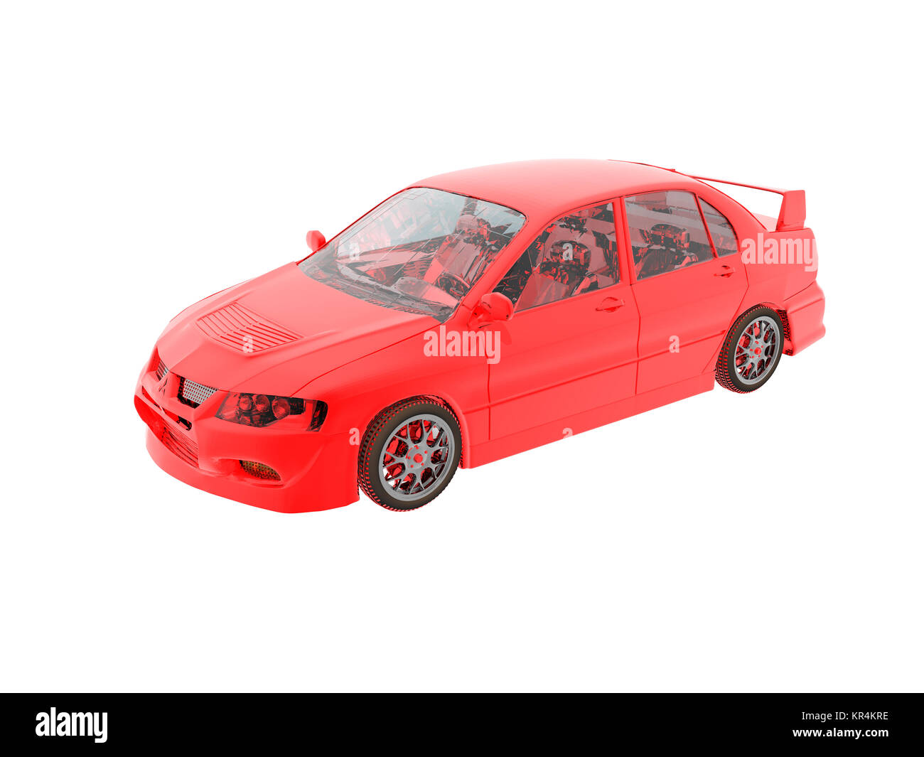 red sedan released Stock Photo - Alamy