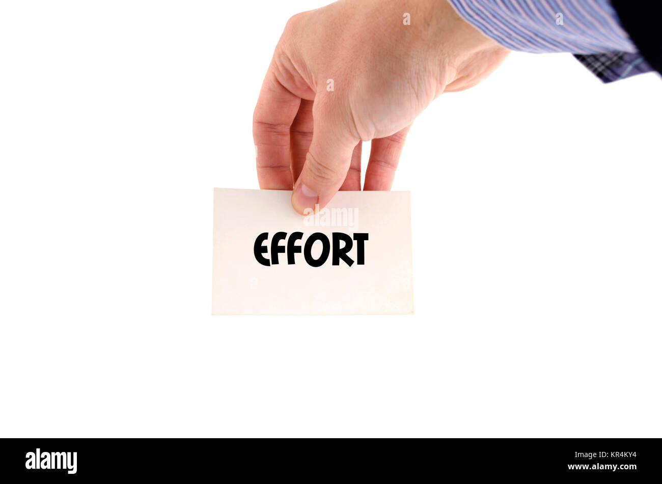 Effort text concept Stock Photo - Alamy