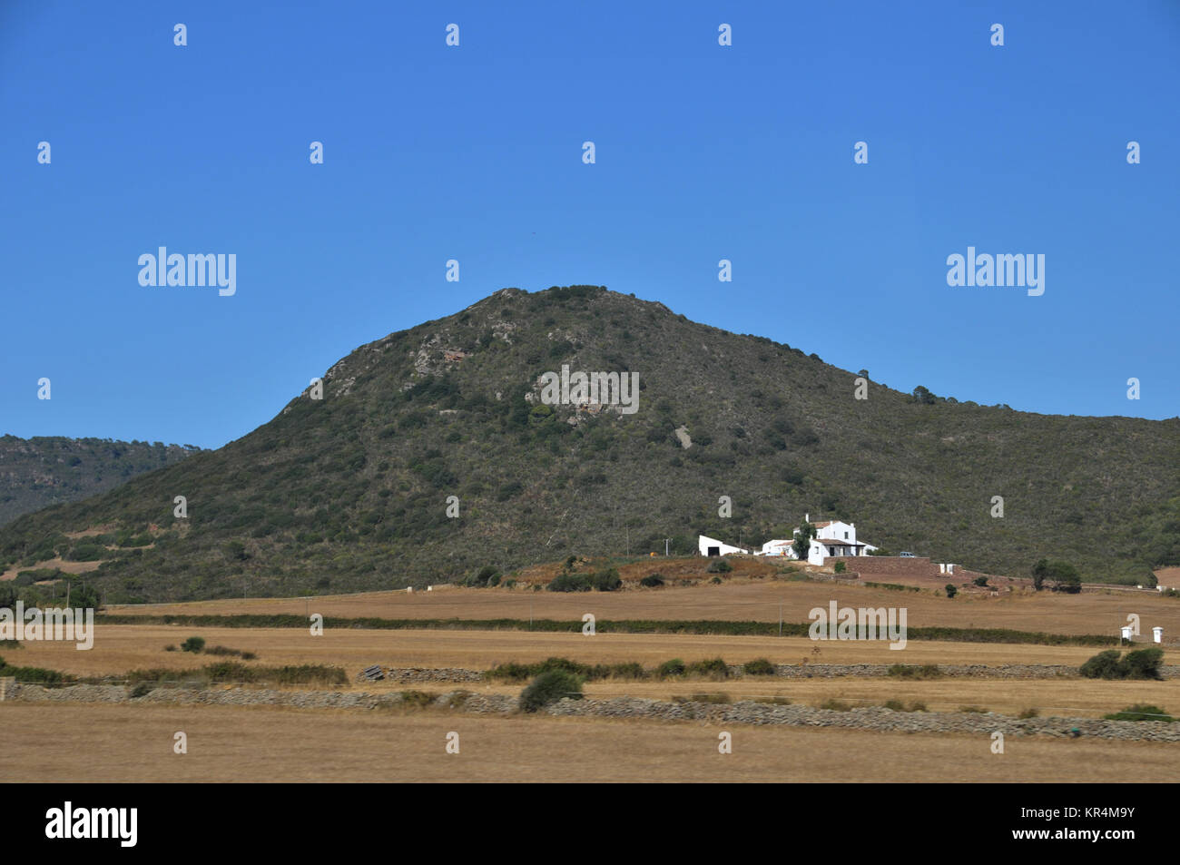 mountain landscape in menorca Stock Photo - Alamy