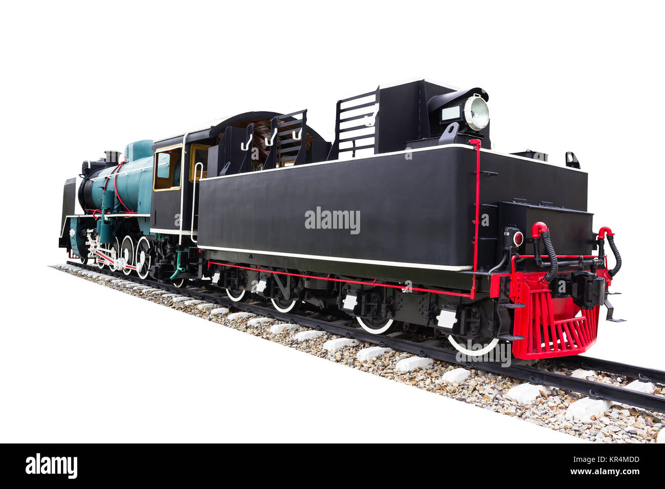 Old steam train isolated Stock Photo - Alamy
