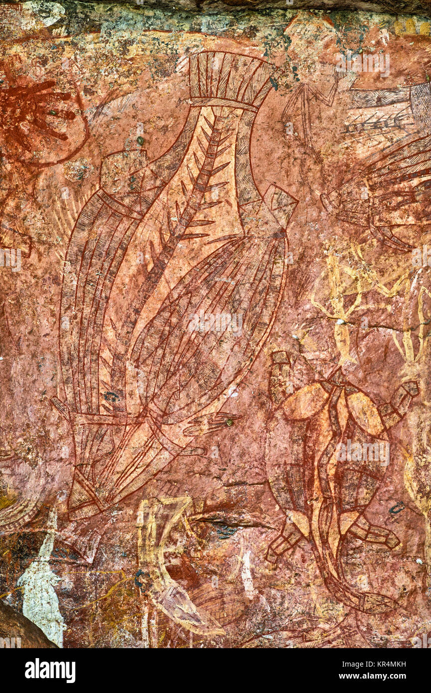 Pictograph ancient aboriginal rock art hi-res stock photography and ...
