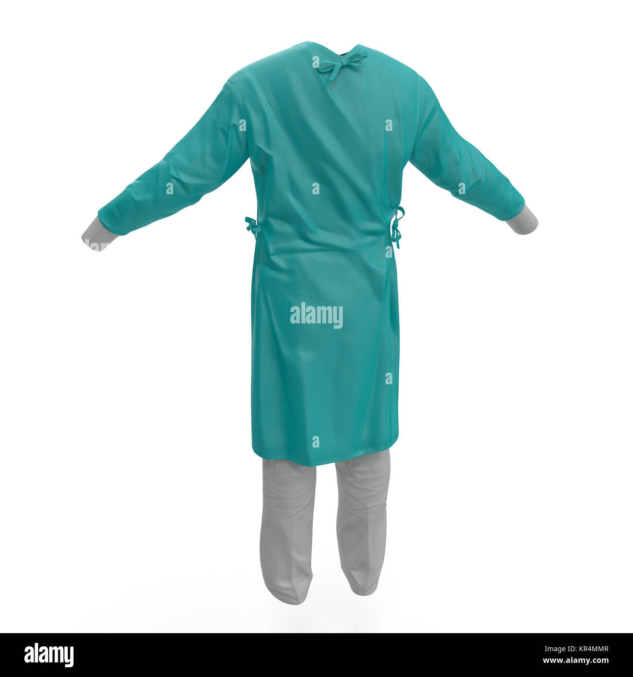 Green operation dress isolated on white. 3D illustration Stock Photo ...